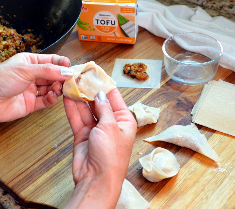 Mapo Tofu Inspired Dumplings | Avocados and Ales